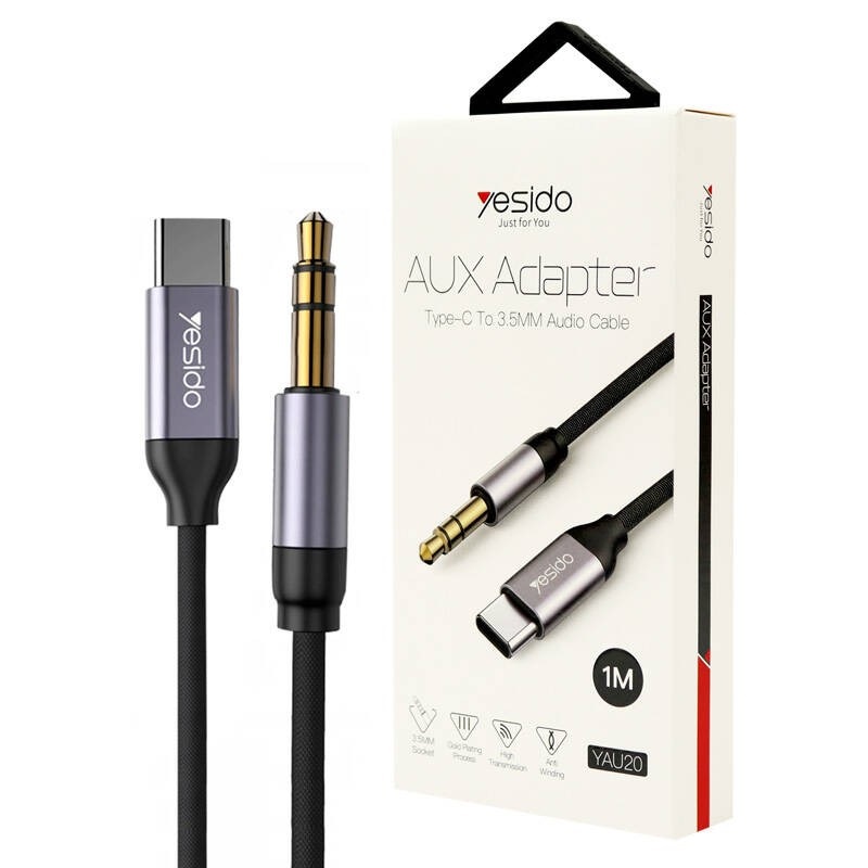 کابل تبدیل USB-C به AUX یسیدو مدل YAU-20 طول 1 متر – ویراواچ