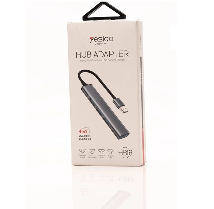هاب 4 پورت USB یسیدو مدل HB18 – ویراواچ